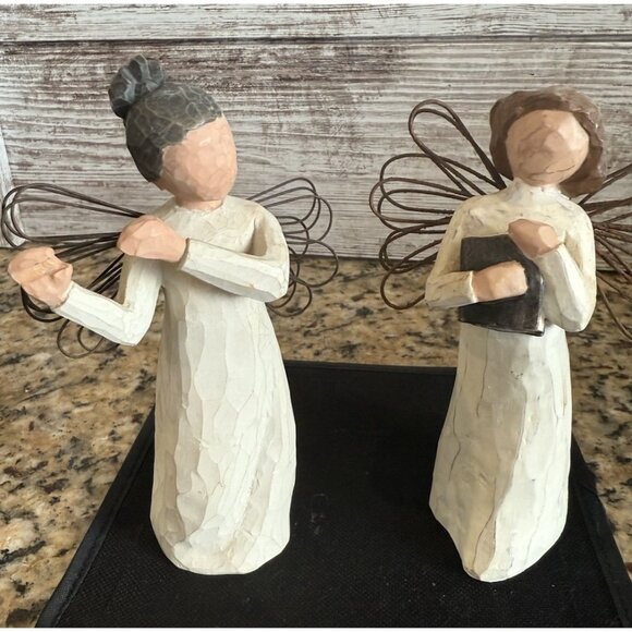 Demdaco | Accents | 2 Willow Tree Angels Susan Lordi Angel Of Learning ...